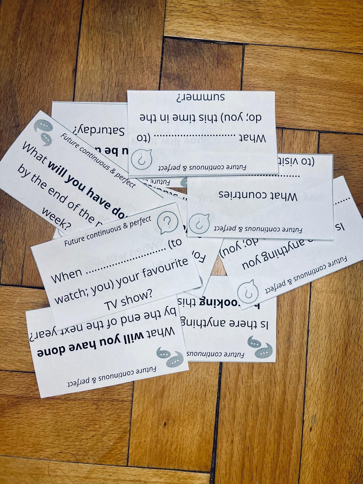 Speaking cards | Future Continuous & Future Perfect | B1+/B2 | SŠ - Anglický jazyk ...